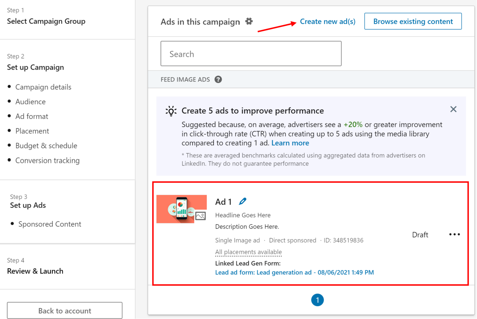 How to Set Up a LinkedIn Single Image Ad | Amplytics