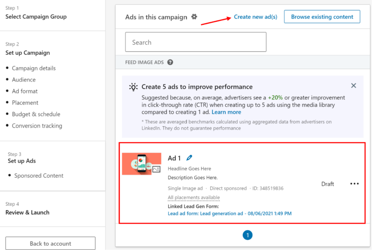 How to Set Up a LinkedIn Single Image Ad | Amplytics